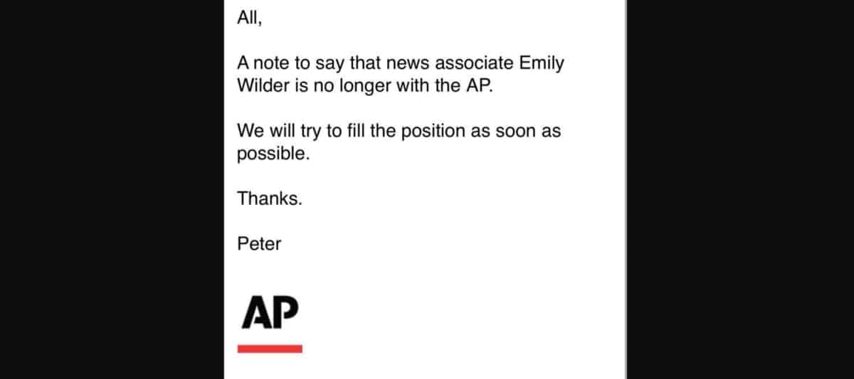 The AP’s Shameful Firing of Emily Wilder